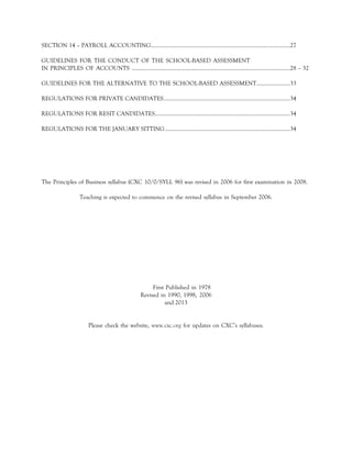 Csec principles of accounts syllabus | PDF