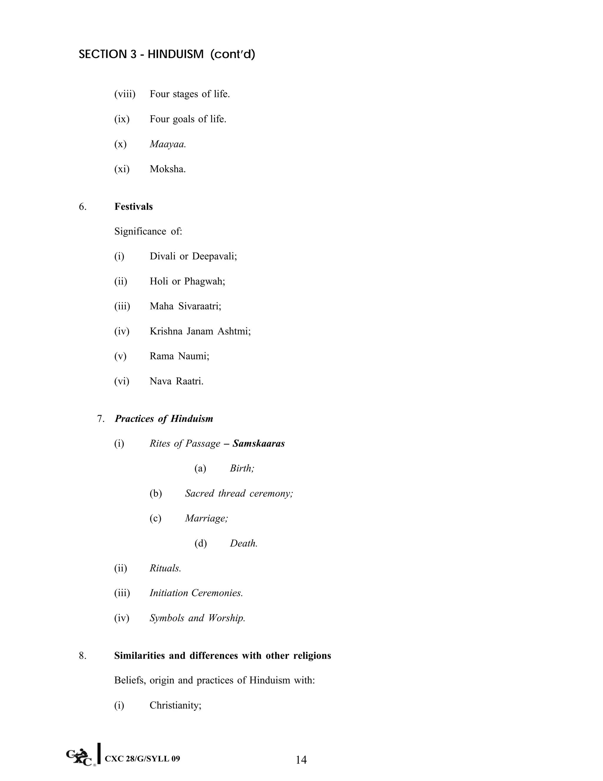 Csec religious education syllabus | PDF