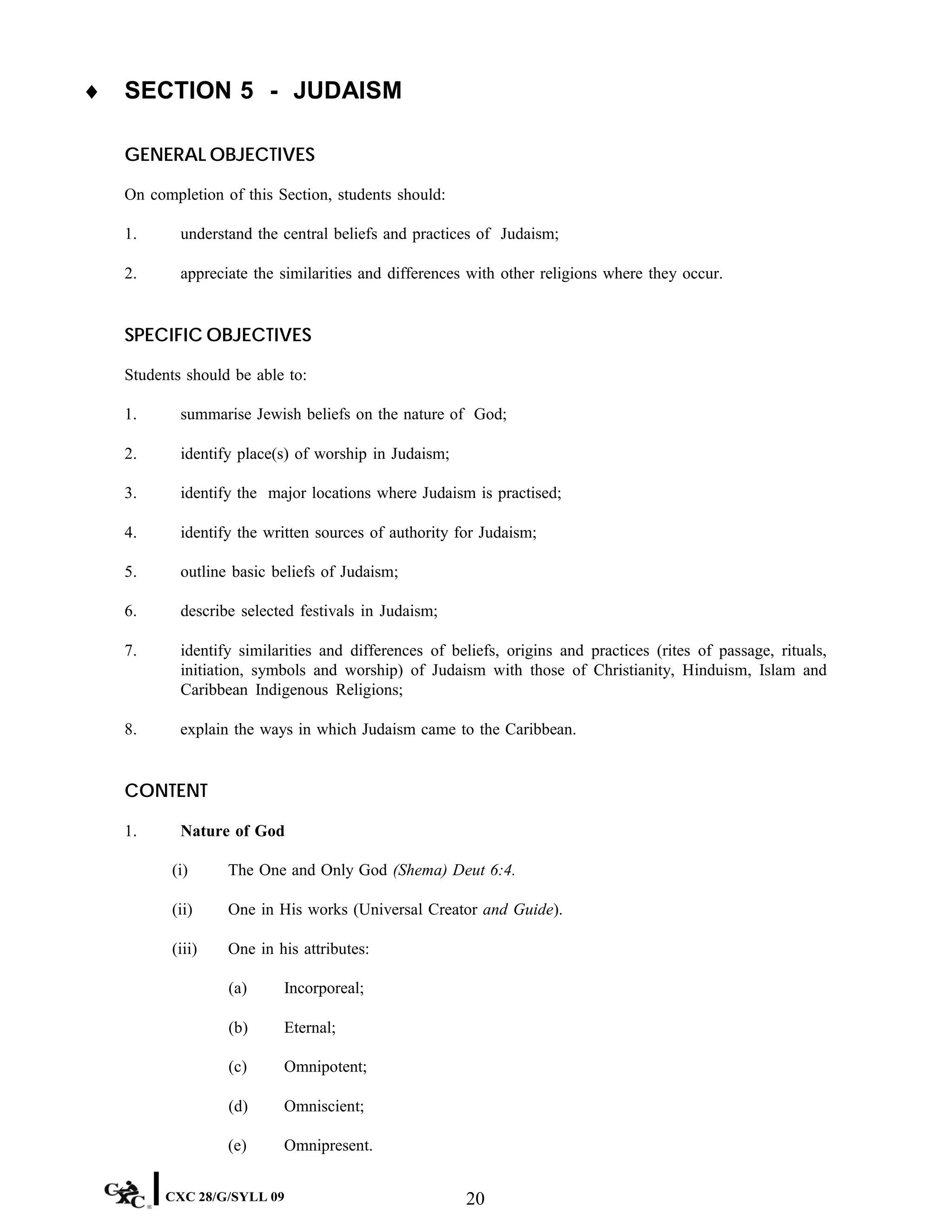 Csec religious education syllabus | PDF | Educational Assessment ...
