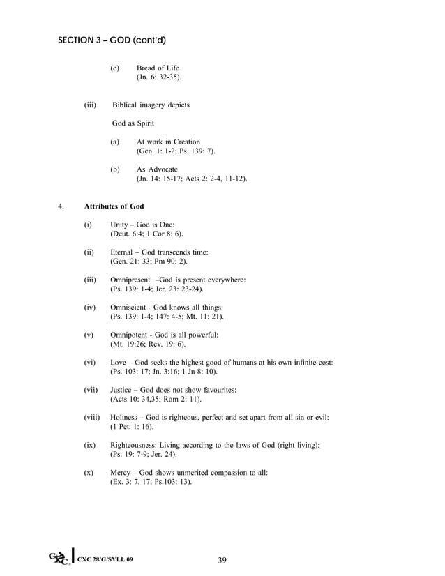 Csec religious education syllabus | PDF | Educational Assessment ...