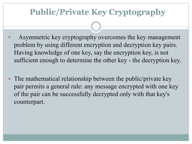 cryptography ppt free download | PPTX | Information and Network Security | Computing