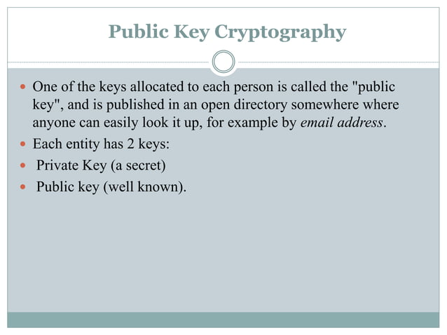 Cryptography ppt | PPTX | Information and Network Security | Computing