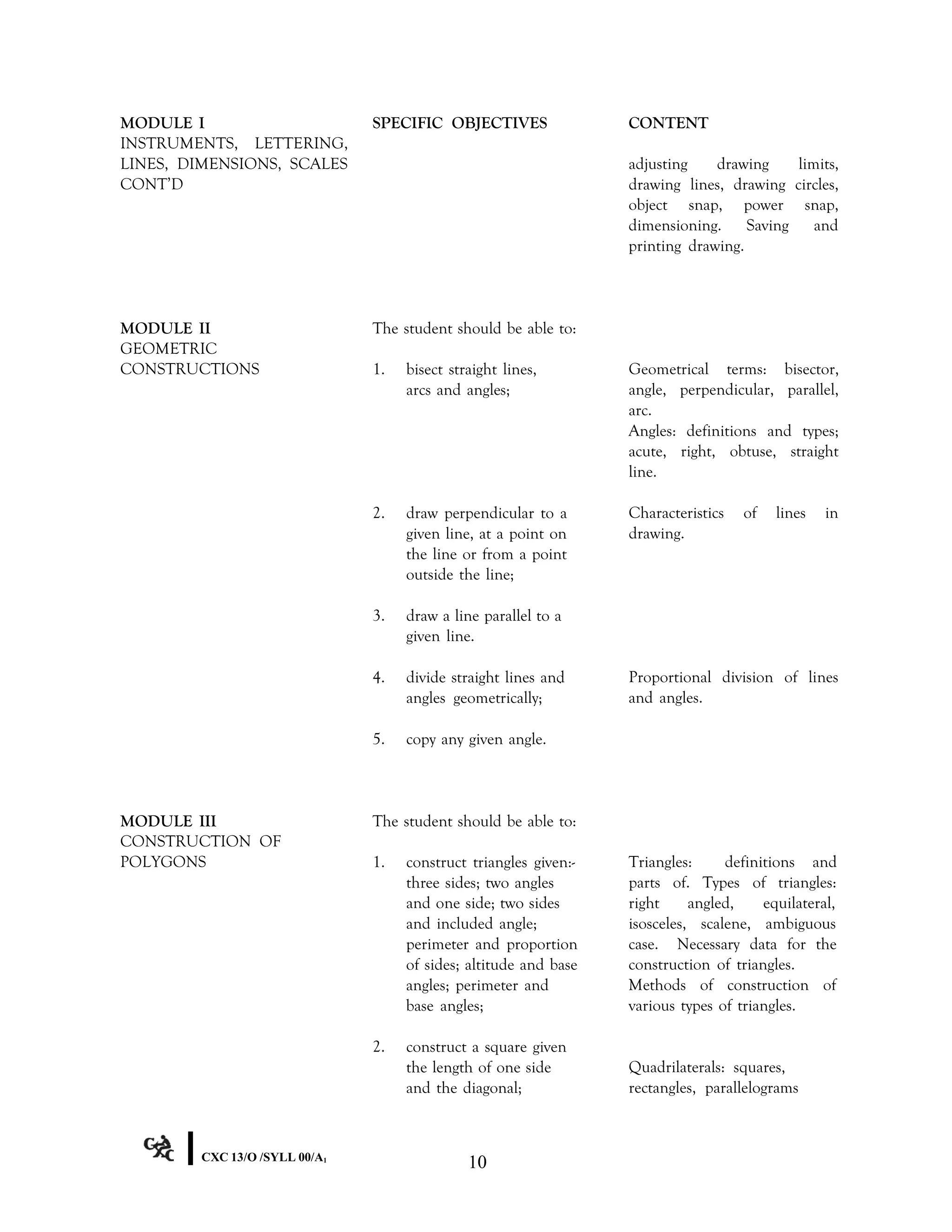 Csec technical drawing | PDF