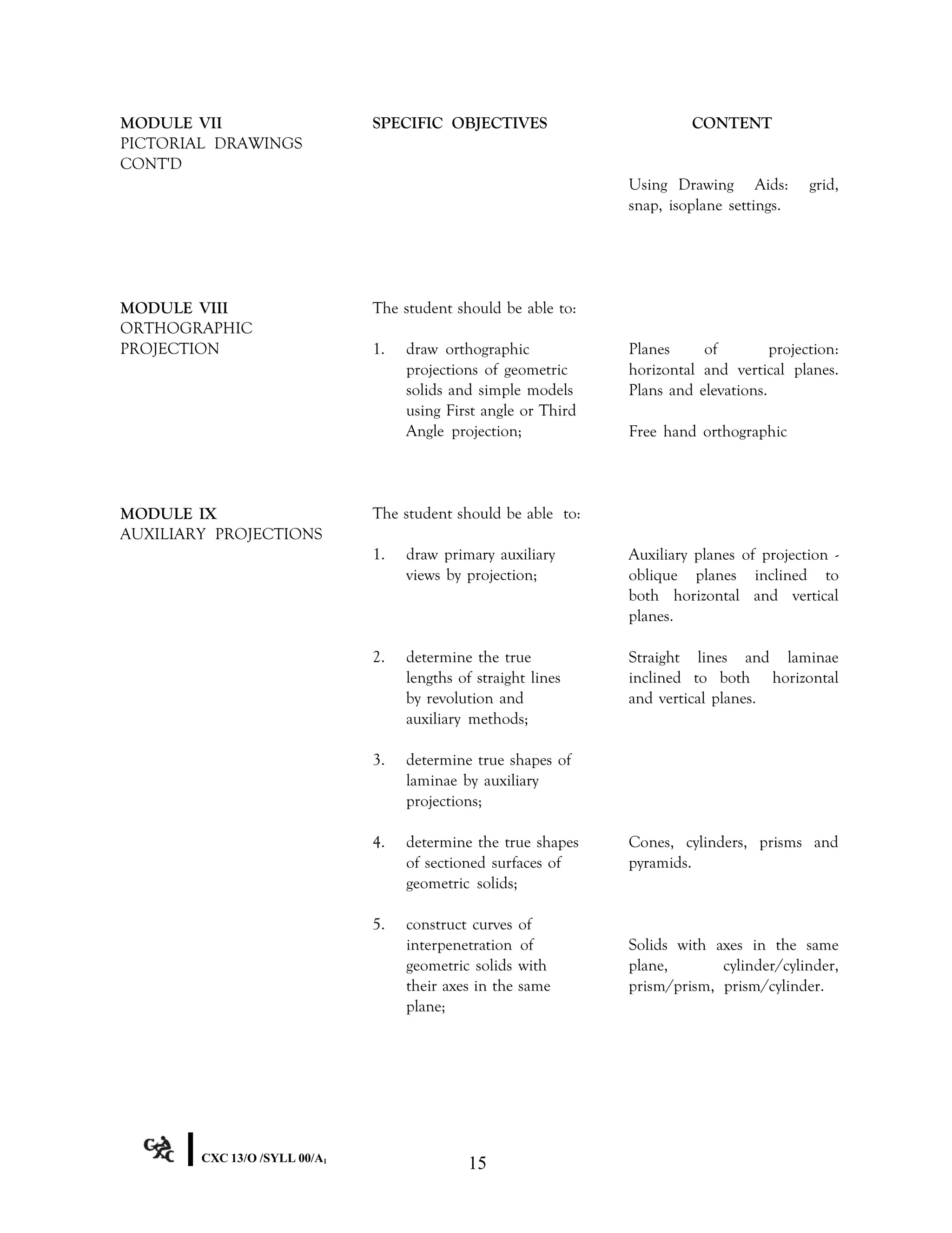 Csec technical drawing | PDF