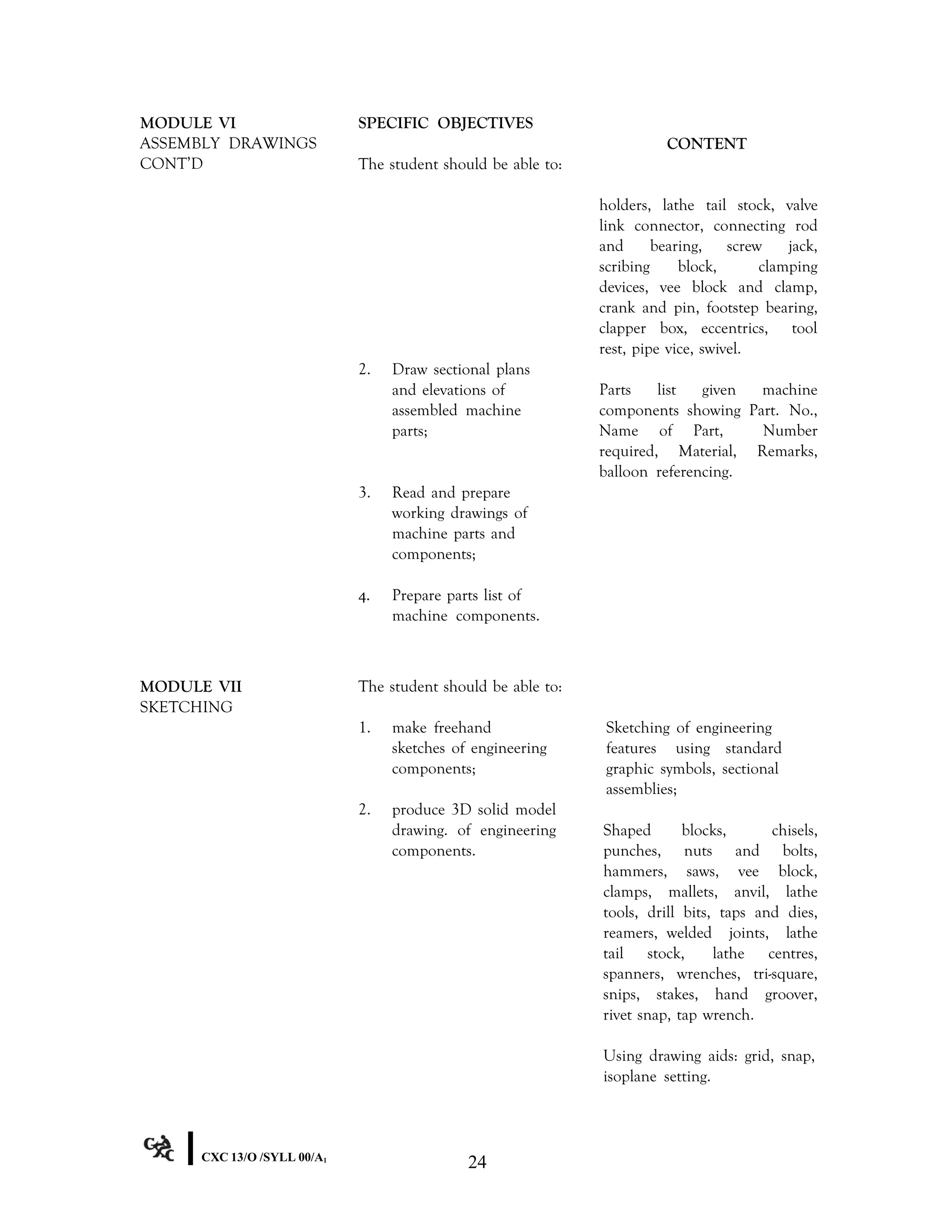 Csec technical drawing | PDF