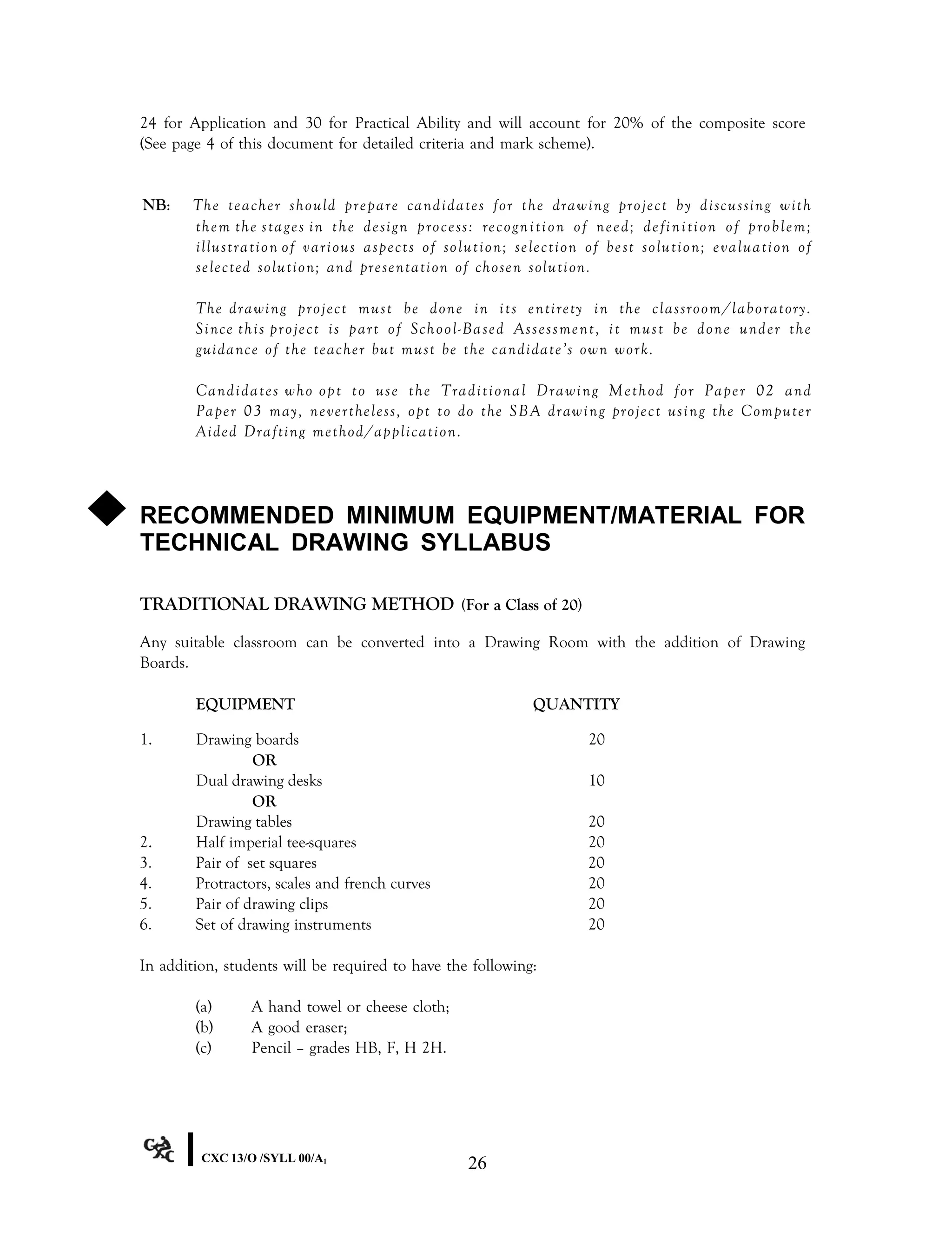 Csec technical drawing | PDF
