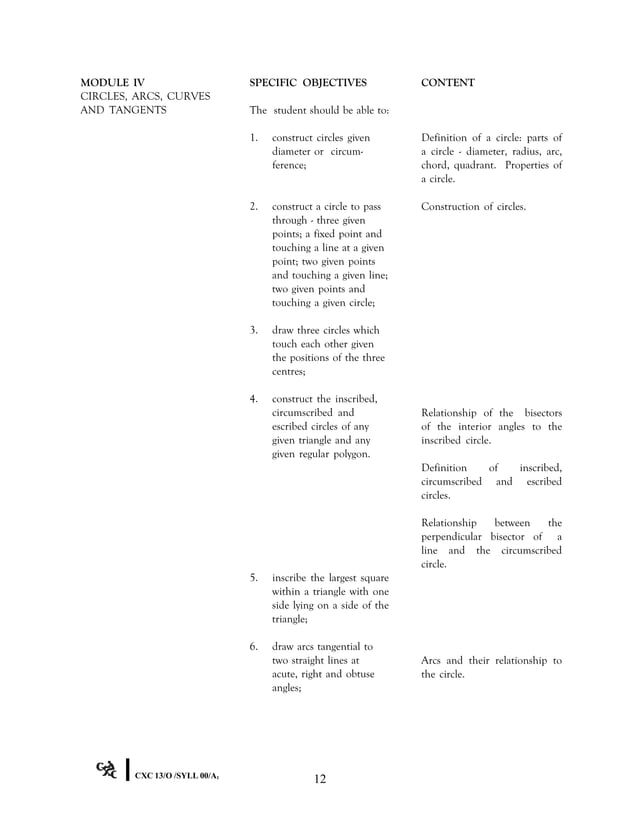 Csec technical drawing | PDF