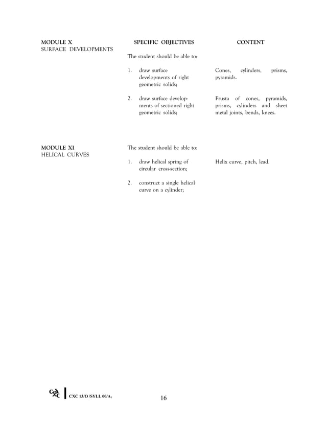 Csec technical drawing | PDF