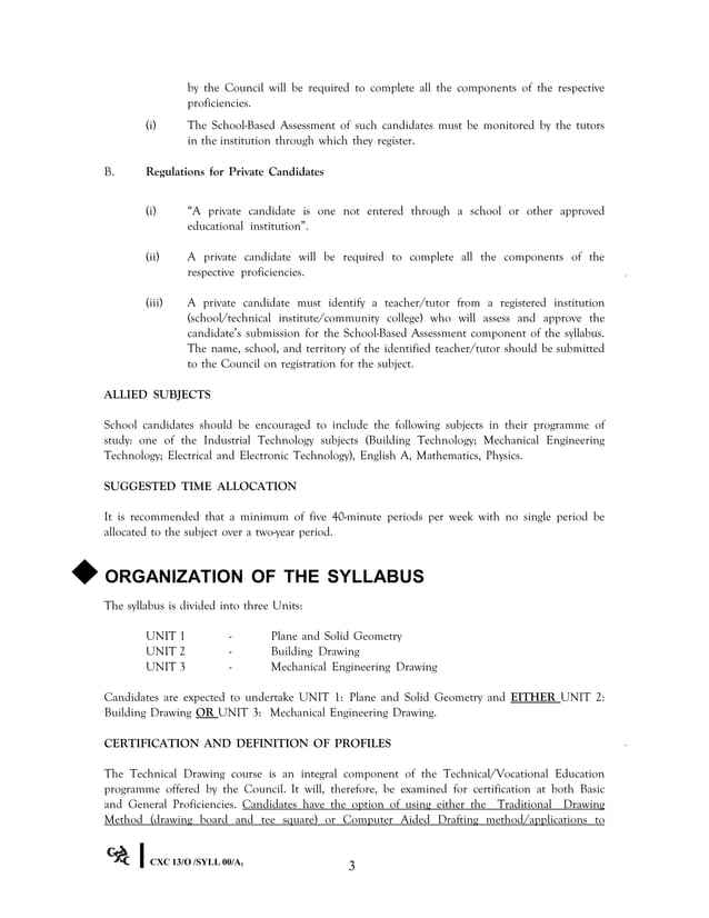 Csec technical drawing | PDF