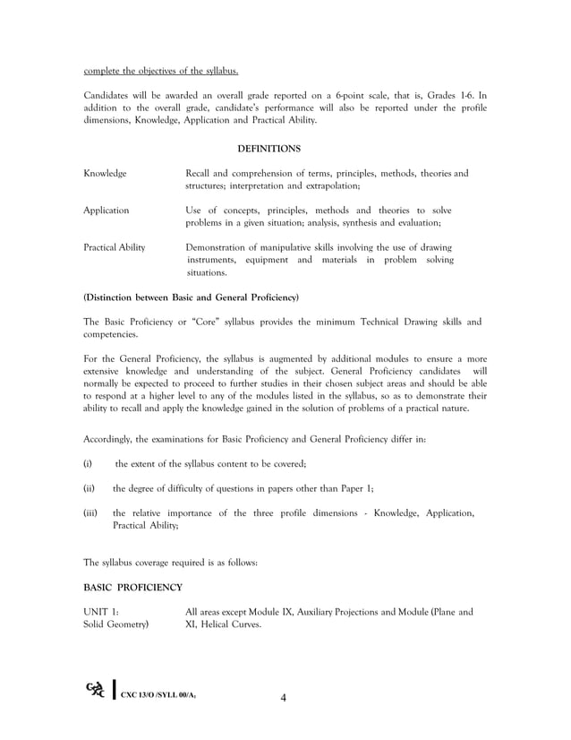 Csec technical drawing | PDF