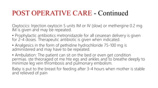 A brief introduction to c section and how its done. | PPT