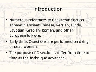 The Brief History of Caesarean Section | PPTX