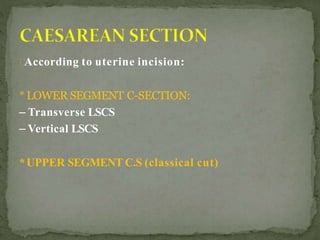 C section by syed hassnain shah | PPTX