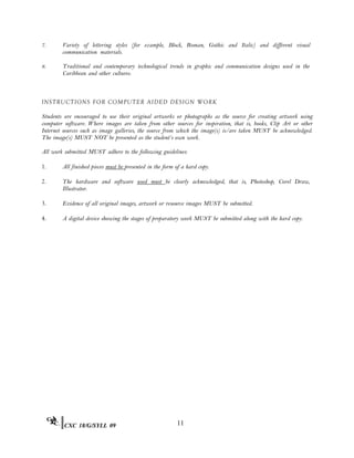 Csec visual arts syllabus | PDF