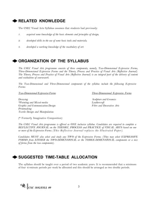 Csec visual arts syllabus | PDF