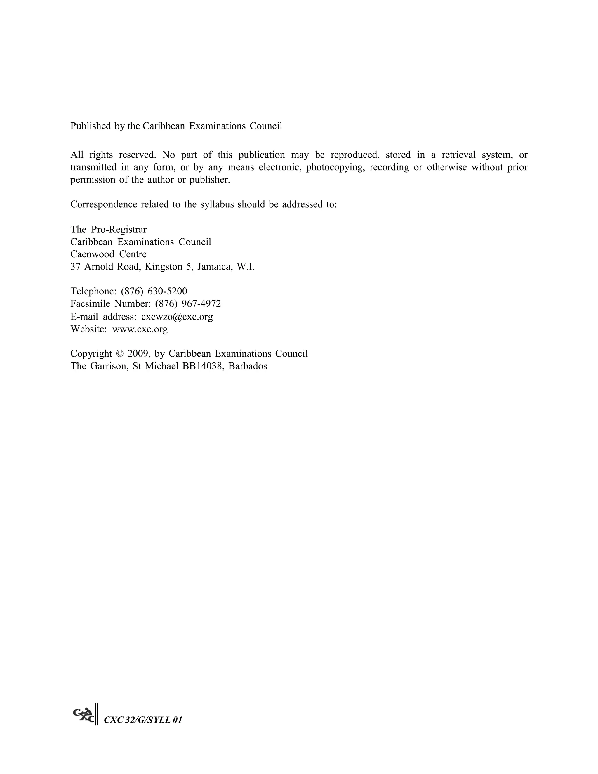 Csec visual arts syllabus | PDF