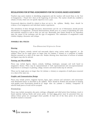 Csec visual arts syllabus | PDF