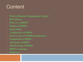 Database Management System ppt | PPTX
