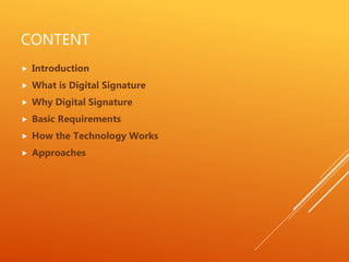 Seminar presentation on digital signature ppt | PPT