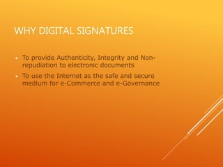 Seminar presentation on digital signature ppt | PPTX