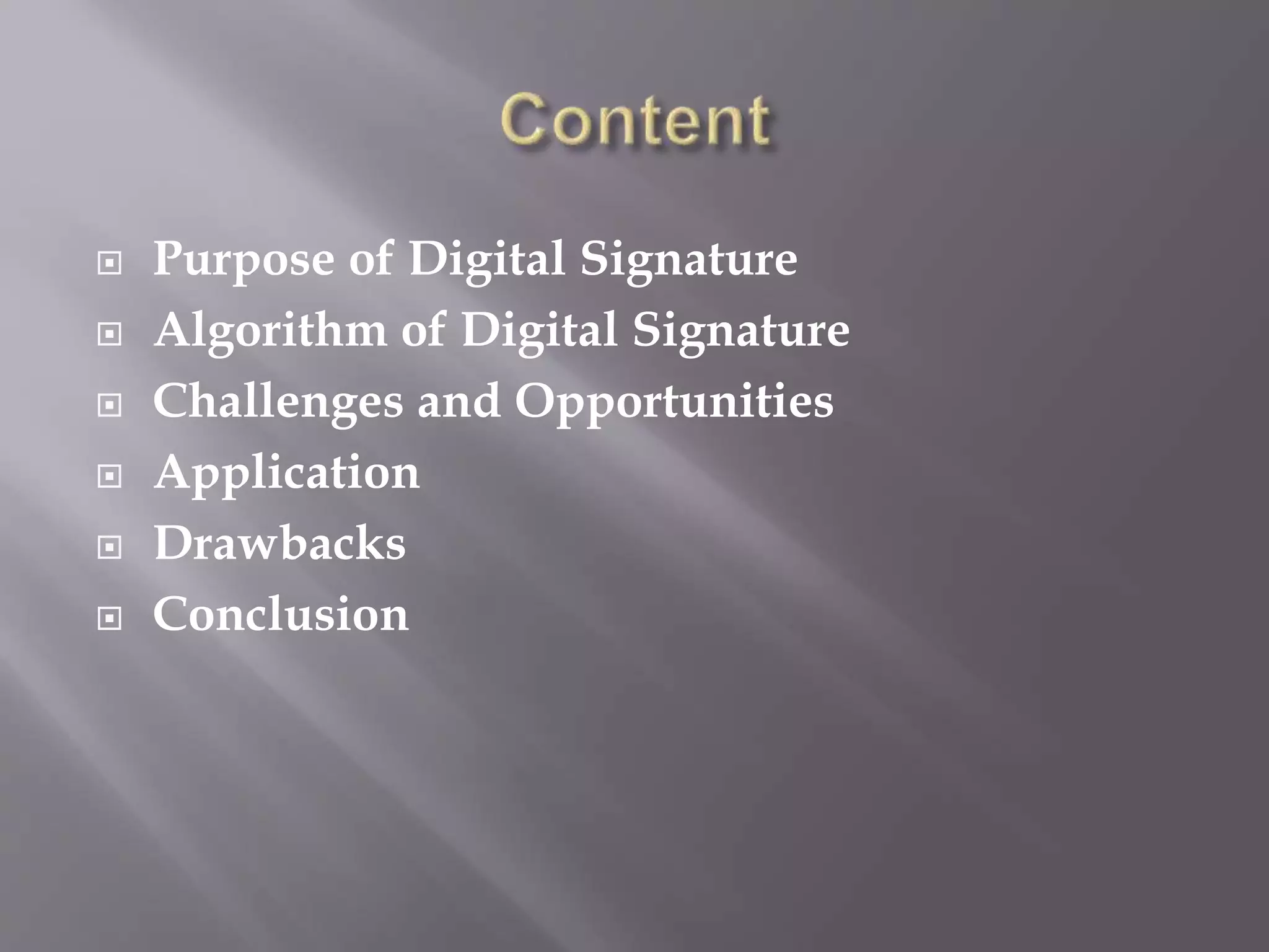Digital Signature ppt | PPTX