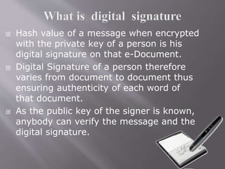 Digital Signature ppt | PPTX