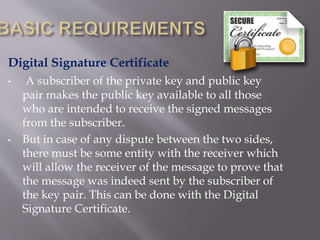Digital Signature ppt | PPTX