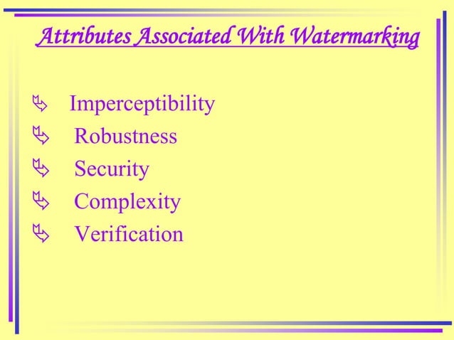 Digital Watermarking Report | PPT