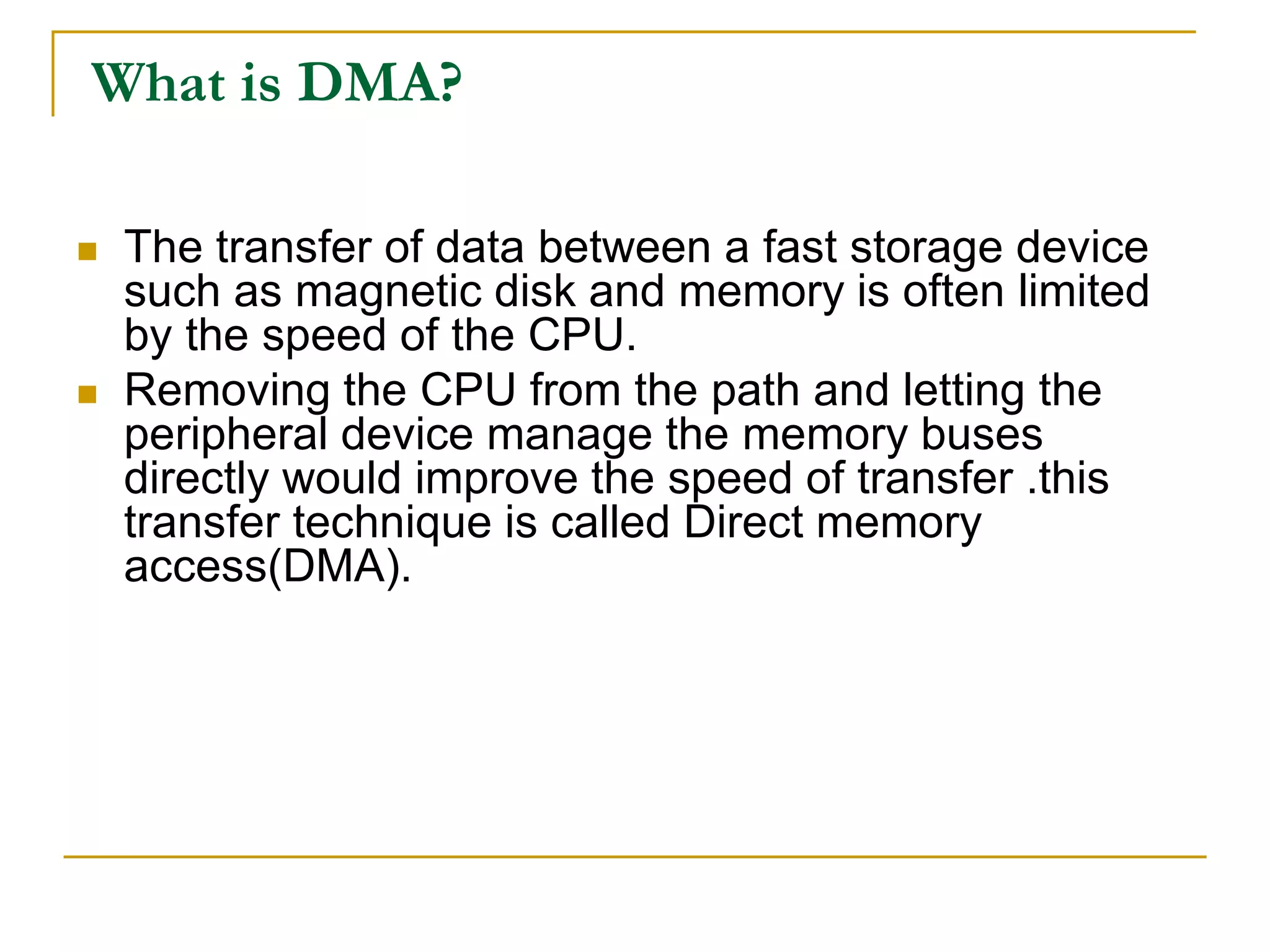 Direct Memory Access Ppt Pptx Computer Peripherals Computing