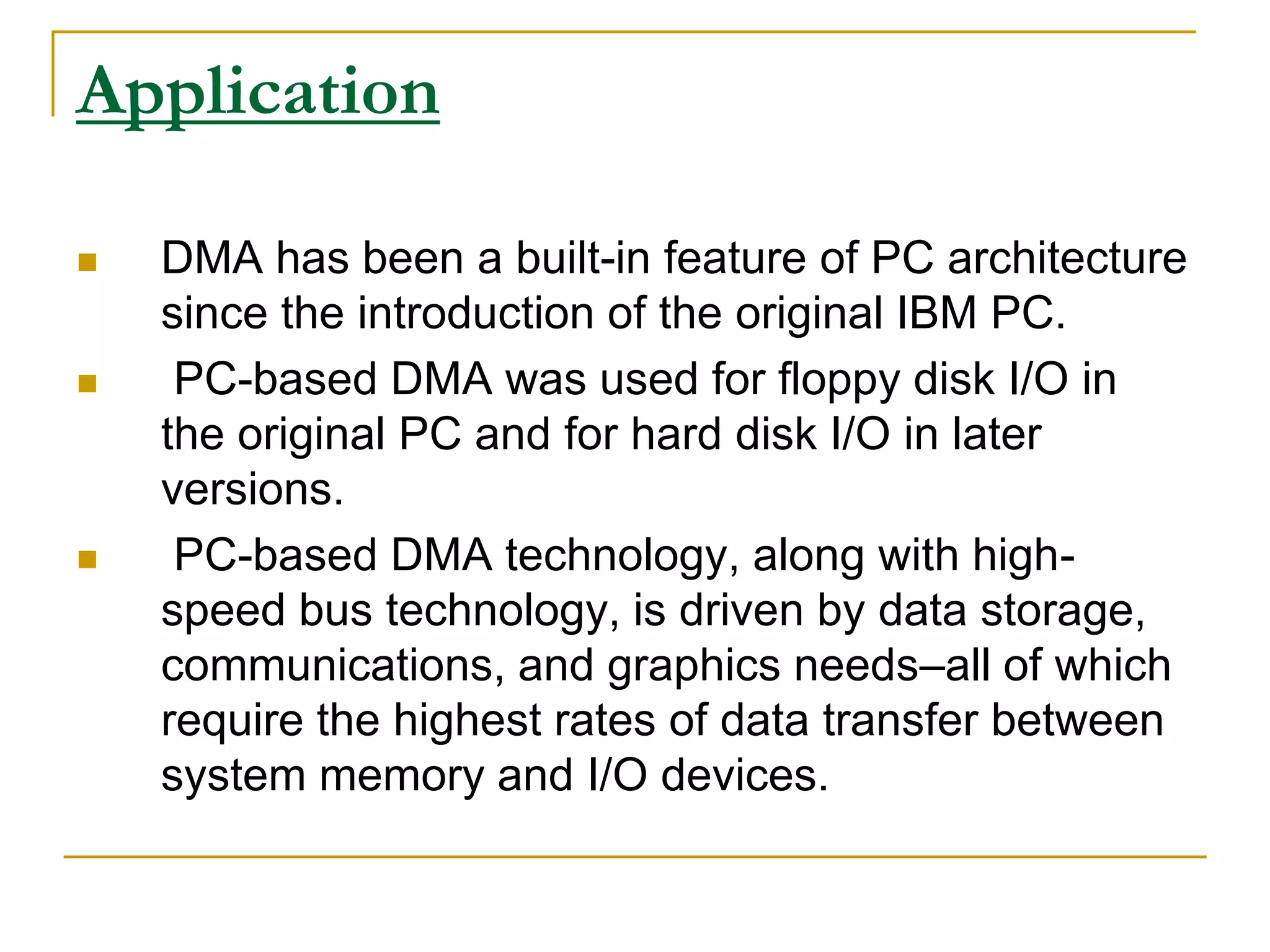 Direct Memory Access ppt | PPTX | Computer Peripherals | Computing