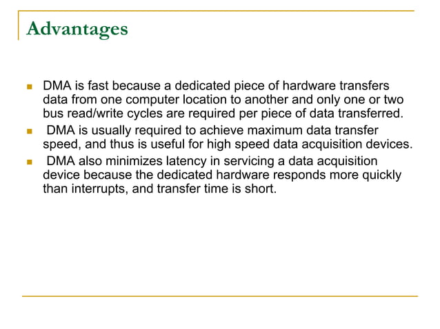 Direct Memory Access ppt | PPTX | Computer Peripherals | Computing