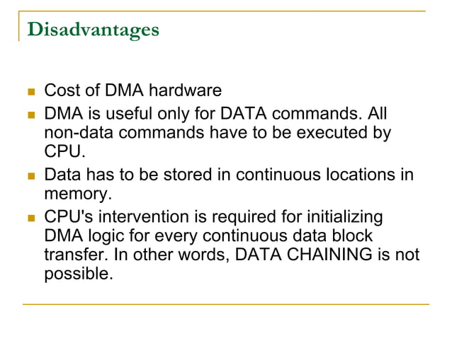 Direct Memory Access ppt | PPTX | Computer Peripherals | Computing
