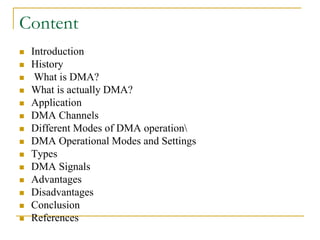 Direct Memory Access ppt | PPTX | Computer Peripherals | Computing