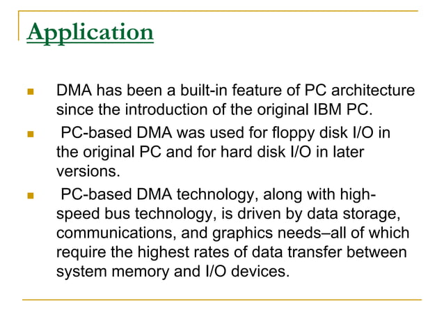 Direct Memory Access ppt | PPTX | Computer Peripherals | Computing