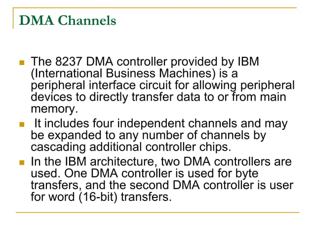 Direct Memory Access ppt | PPTX | Computer Peripherals | Computing