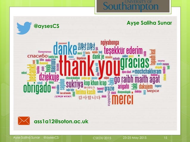 CSEDU2015 - MOOC Personalisation | PPT