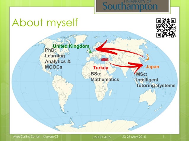 CSEDU2015 - MOOC Personalisation | PPT