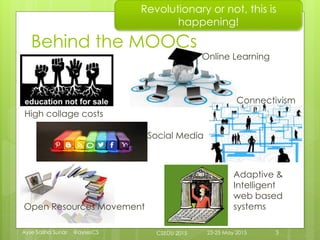 CSEDU2015 - MOOC Personalisation | PPTX