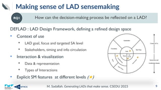 Generating LADs that make sense | PPT