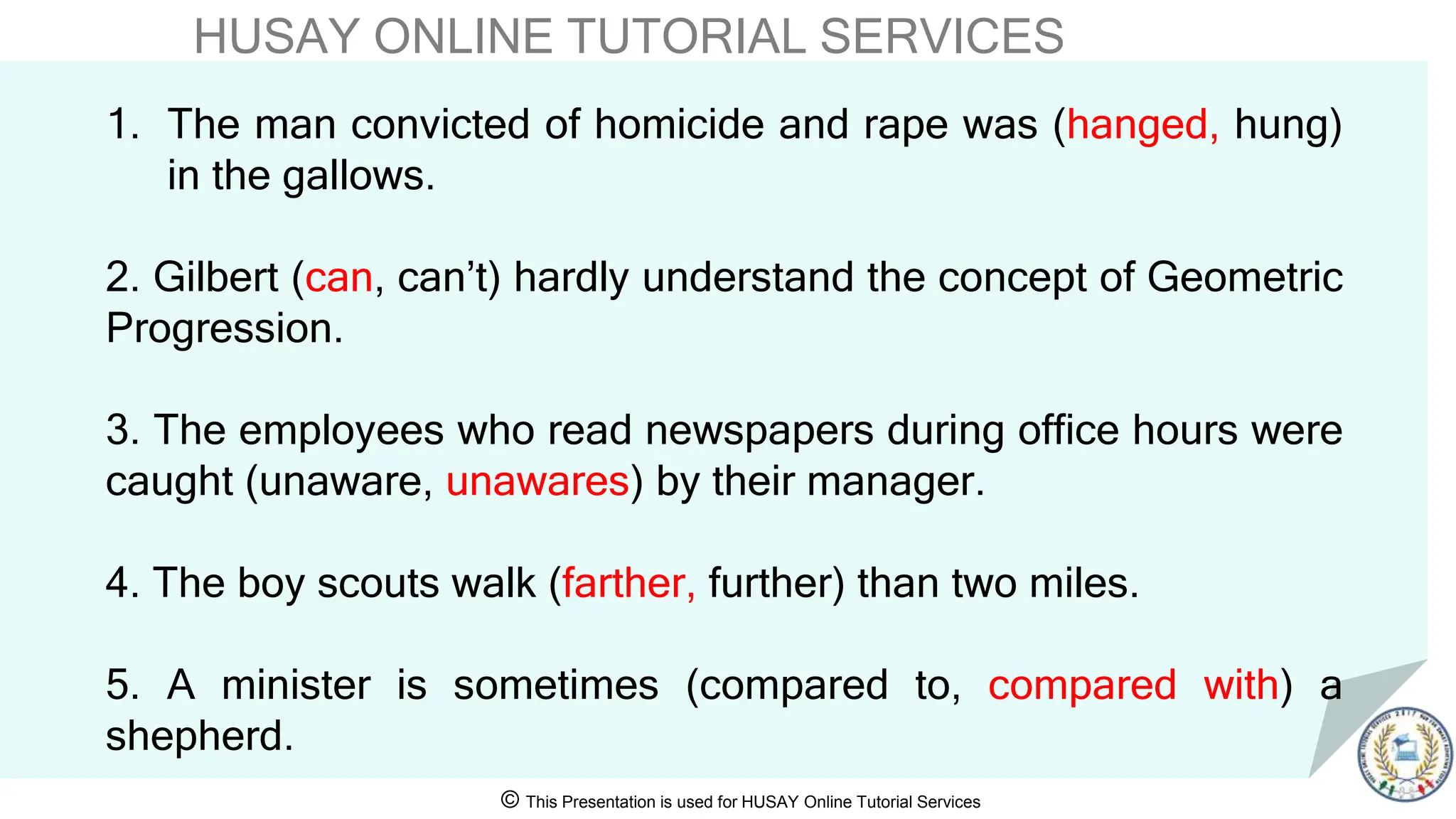 CSE ENG 1.pptx.Language Proficiency.Correct Usage of Words | PPTX ...