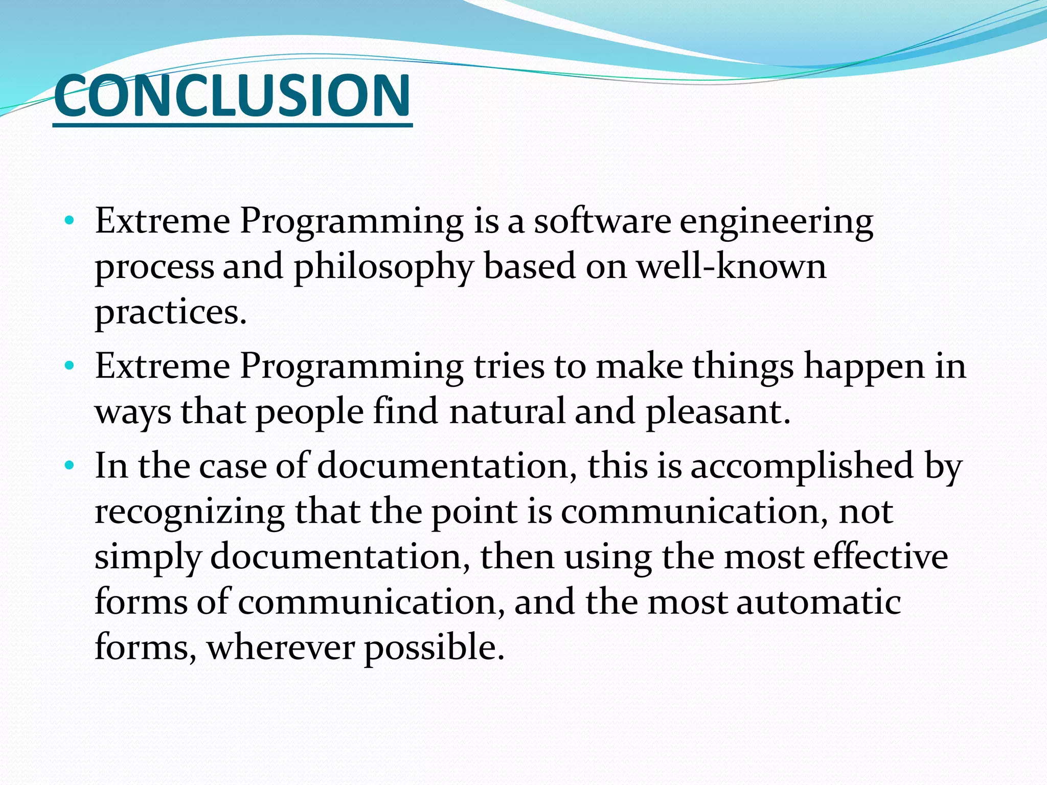 Extreme Programming ppt | PPTX