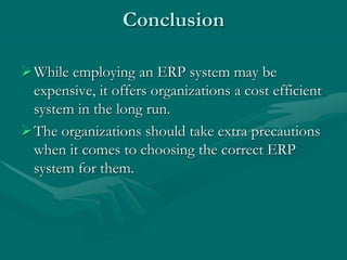 Enterprise Resource Planning ppt | PPT