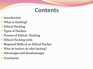 Cse ethical hacking ppt | PPT