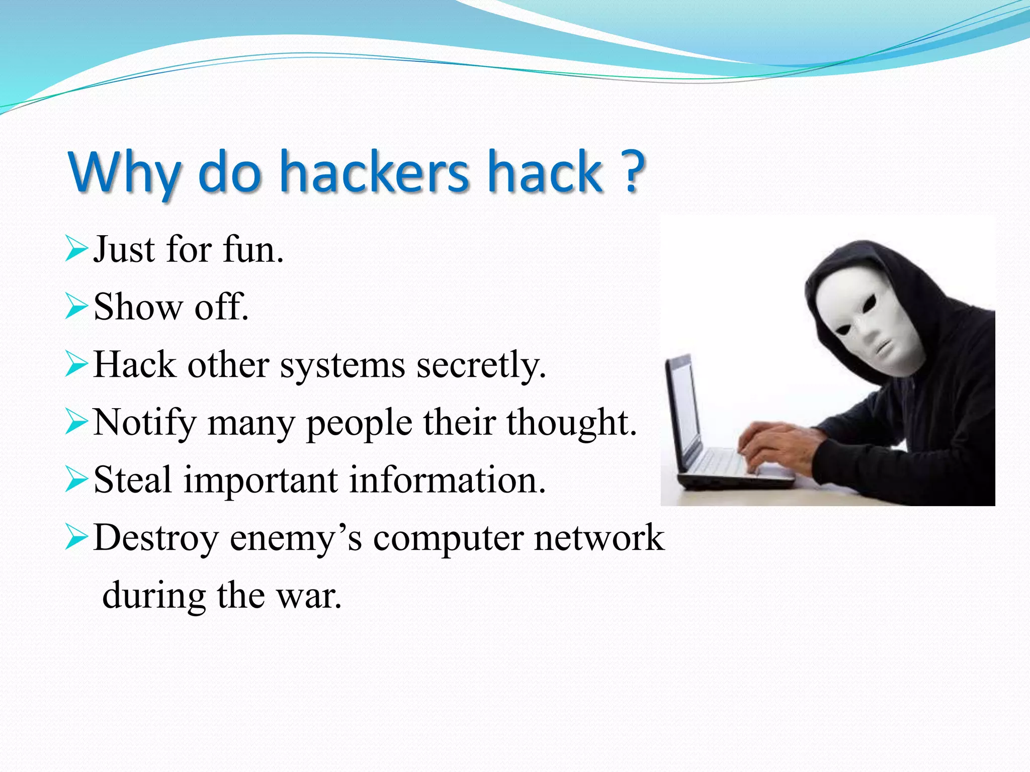 Presentation on Ethical Hacking ppt | PPTX