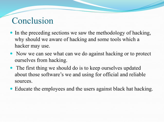 Presentation on Ethical Hacking ppt | PPTX