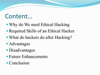 Presentation on Ethical Hacking ppt | PPTX