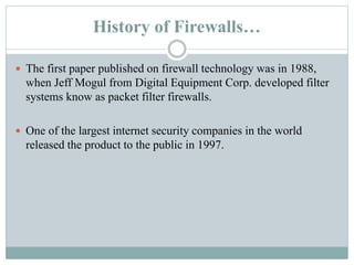 Firewall ppt | PPTX