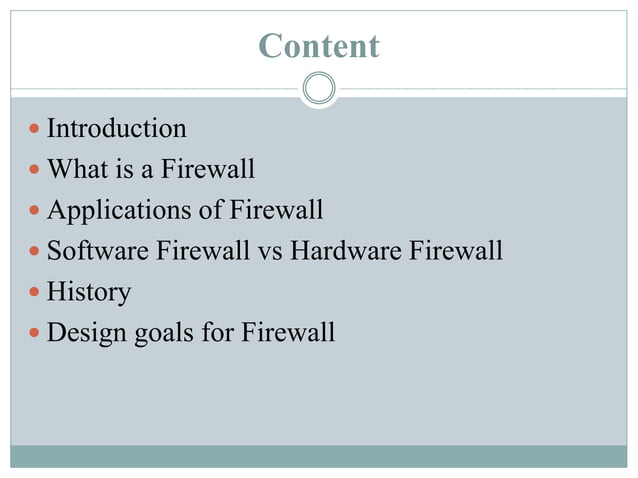 Firewall ppt | PPTX | Computer Networking | Computing