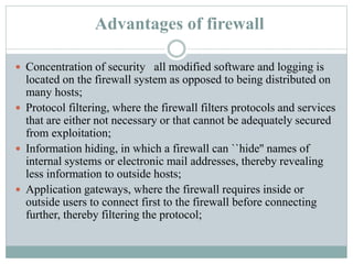 Firewall ppt | PPTX