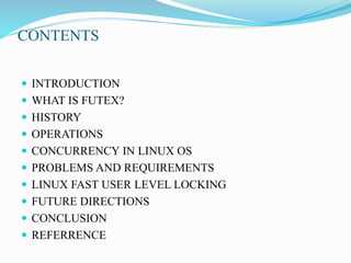 Futex ppt | PPTX
